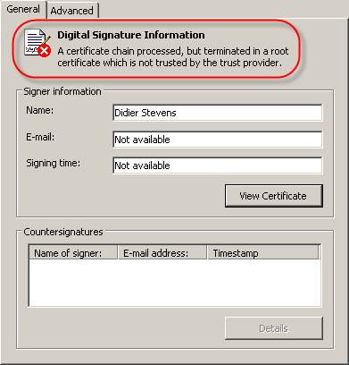 Authenticode Challenge | Didier Stevens