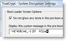 Quickpost: TrueCrypt’s Boot Loader Screen Options | Didier Stevens