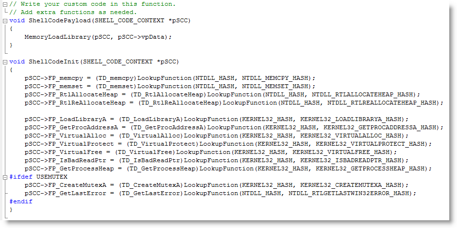 MemoryLoadLibrary: From C Program to Shellcode | Didier Stevens