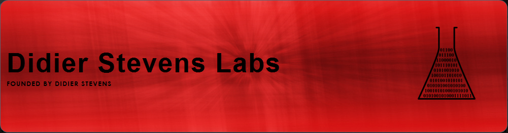 Didier Stevens Labs | Didier Stevens