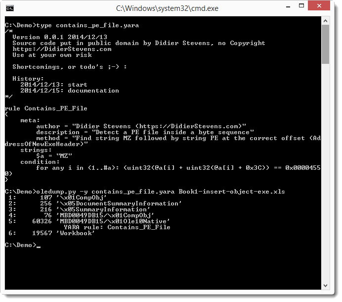 oledump.py | Didier Stevens