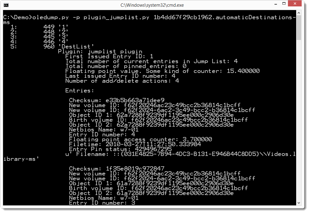Jump List Forensics | Didier Stevens