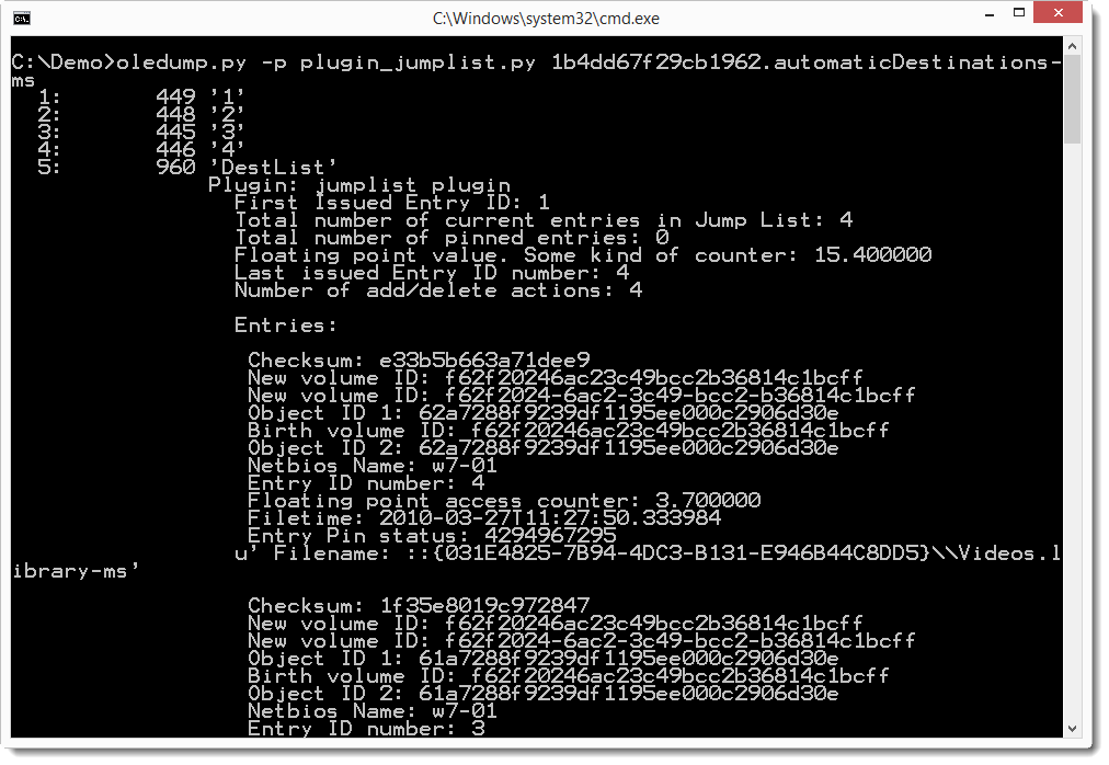 Jump List Forensics | Didier Stevens
