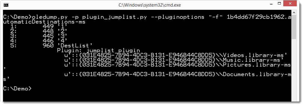 Jump List Forensics | Didier Stevens