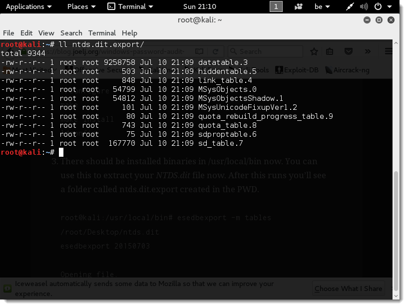 Practice ntds.dit File Part 2: Extracting Hashes | Didier Stevens