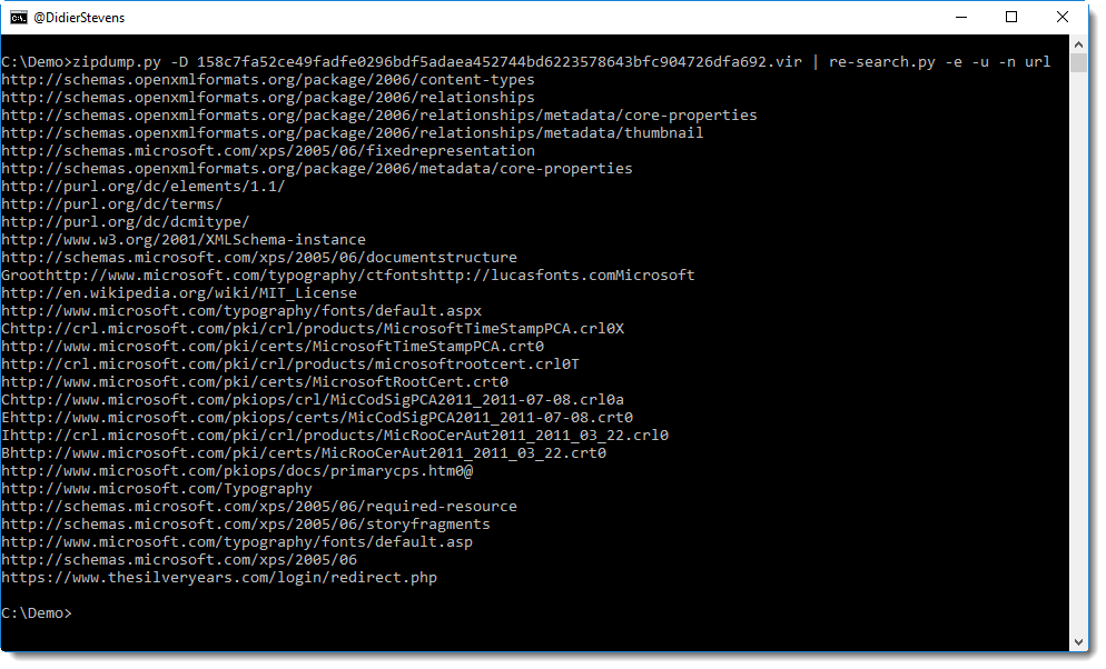 Update: re-search.py Version 0.0.11 | Didier Stevens