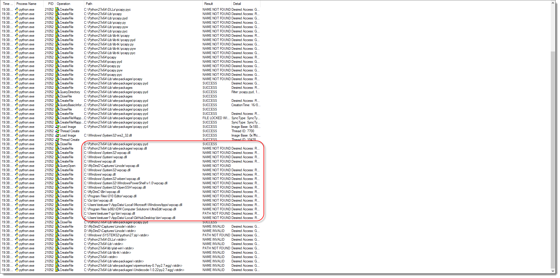 Quickpost: Using pcapy with Npcap on Windows | Didier Stevens