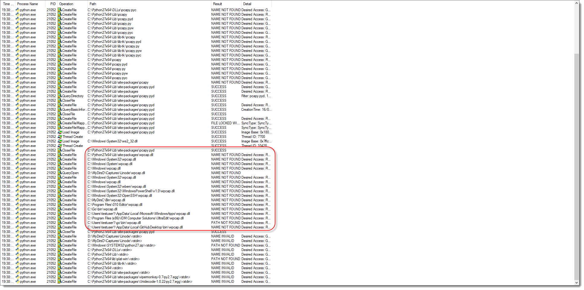 Quickpost: Using pcapy with Npcap on Windows | Didier Stevens