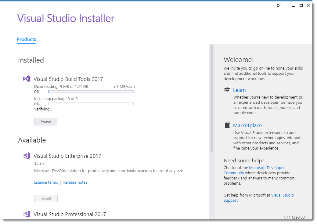 Quickpost: Compiling with Build Tools for Visual Studio 2017 | Didier ...