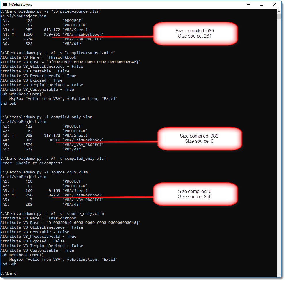 Update: oledump.py Version 0.0.39 | Didier Stevens