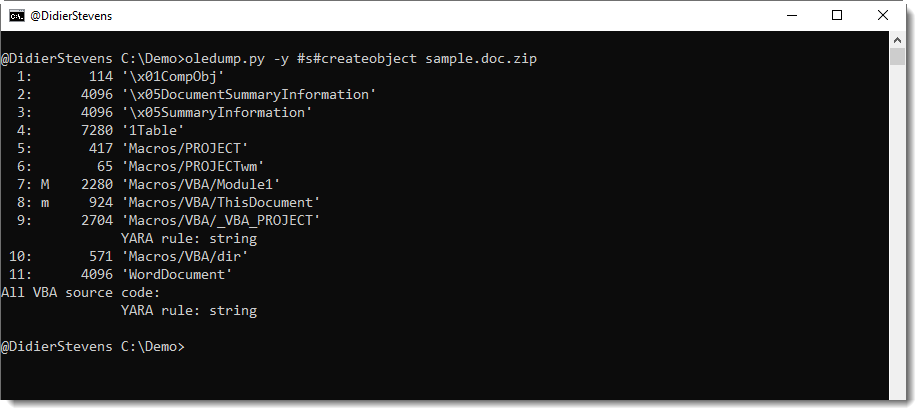 YARA “Ad Hoc Rules” | Didier Stevens