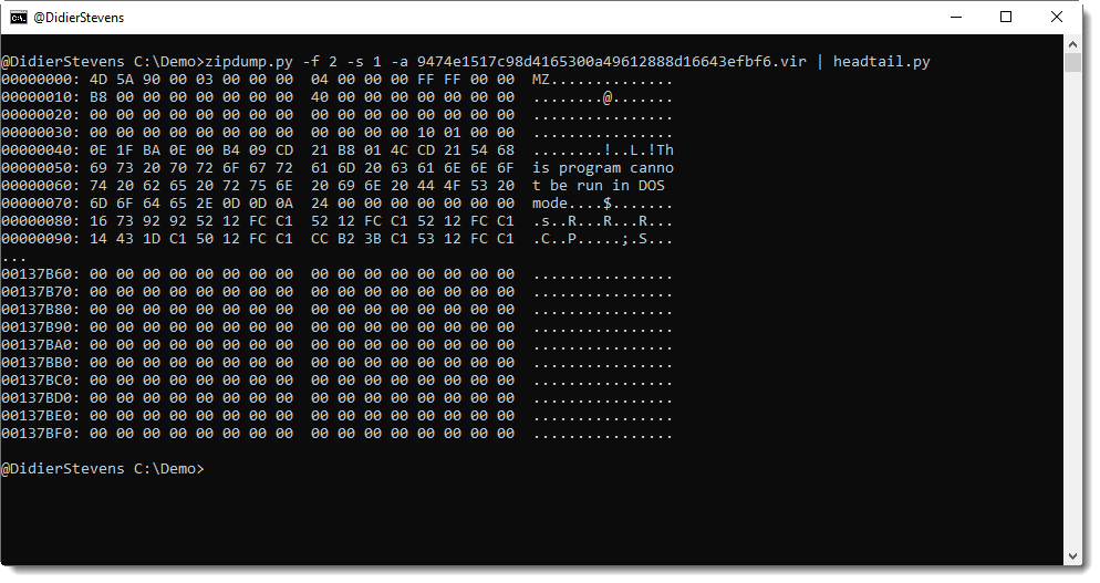 Analysis Of Unusual ZIP Files | Didier Stevens
