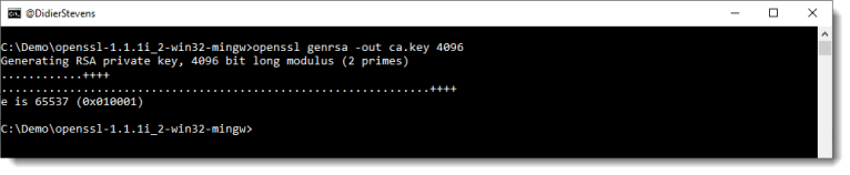 How-to: Make Your Own Cert With OpenSSL on Windows (Reloaded) | Didier ...