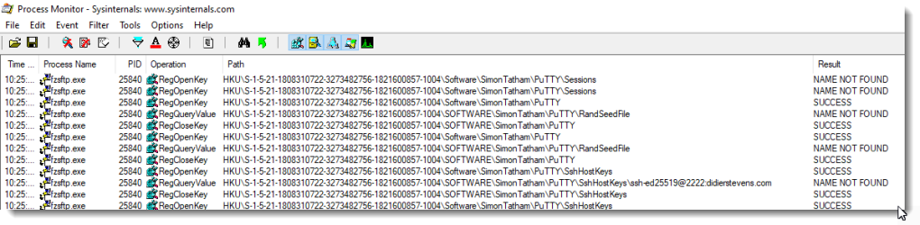 FileZilla Uses PuTTY’s Registry Fingerprint Cache | Didier Stevens