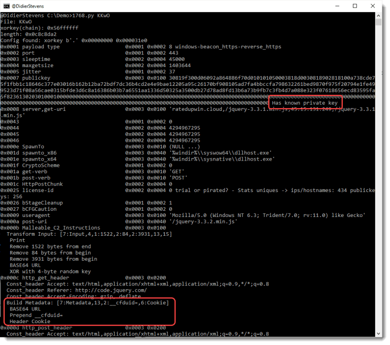 Update: cs-decrypt-metadata.py Version 0.0.2 | Didier Stevens