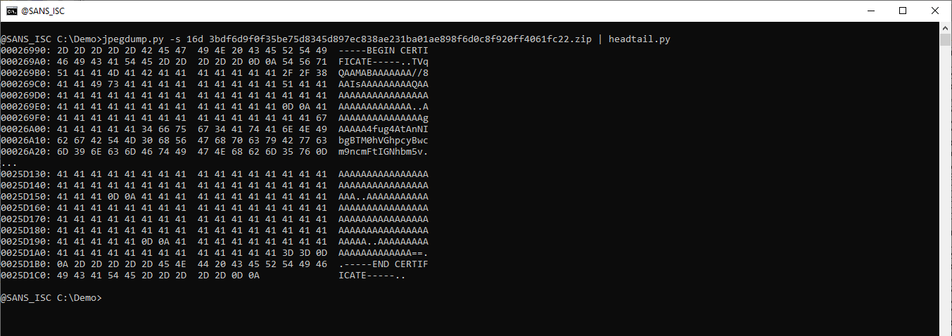 Update: jpegdump.py Version 0.0.10 | Didier Stevens